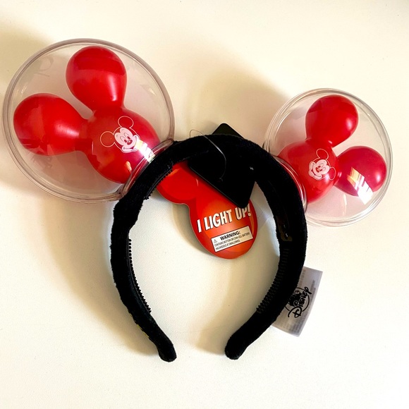 Disney | Accessories | Disney Mickey Mouse Iconic Light Up Balloon Ears ...